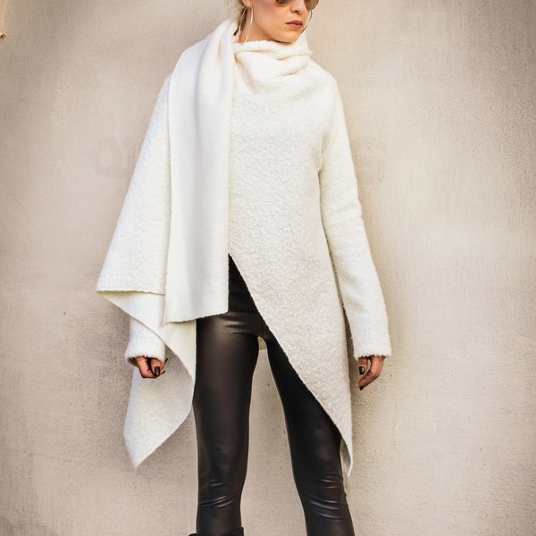 Asymmetric Cardigan - Etsy