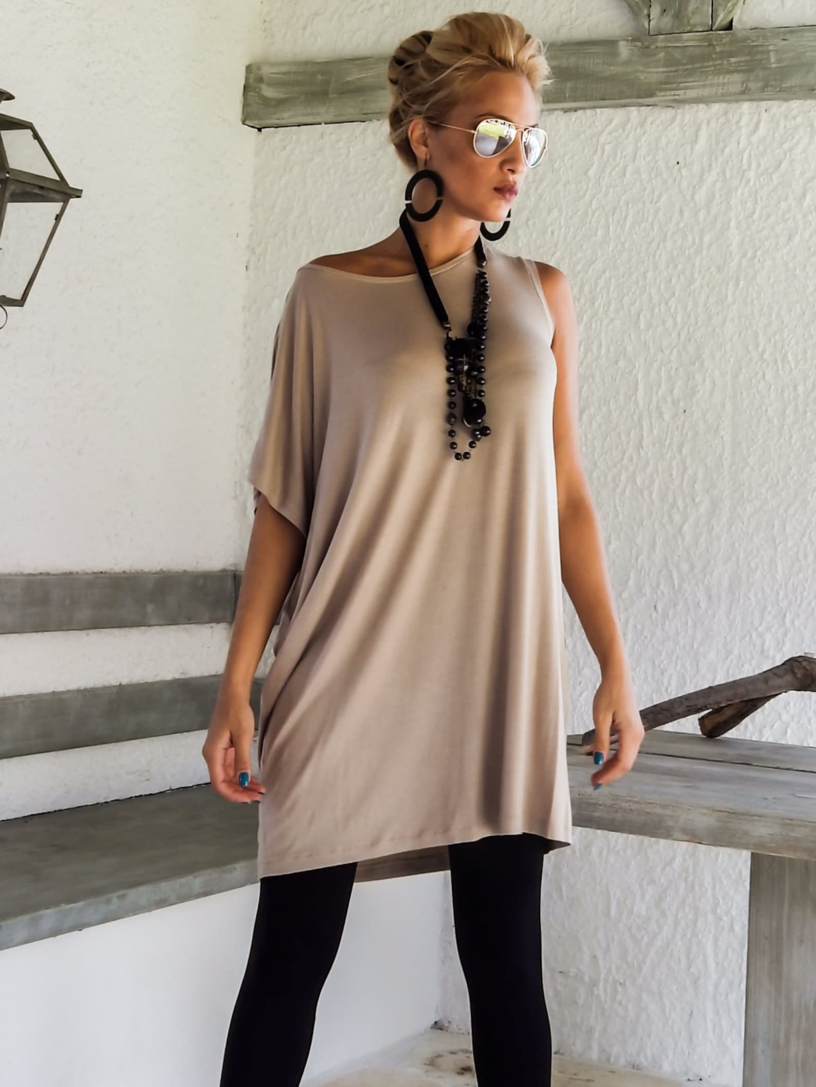 Beige Women Top Tunic / Dress Tunic / Top Tunic / Plus Size | Etsy
