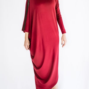 Deep Red Women Tunic / Oversize Tunic / Top Tunic / Dress Tunic ...