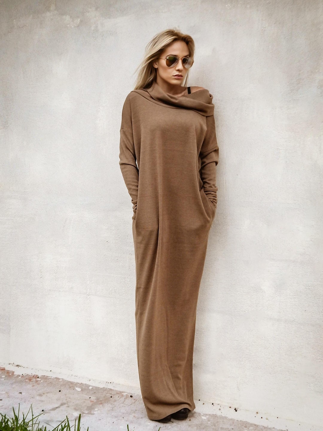 Winter Knit Dress / Maxi Winter Dress / Long Dress for Women / Maxi ...