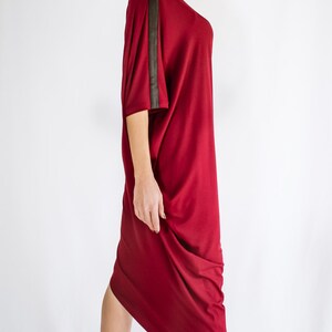Deep Red Women Tunic / Oversize Tunic / Top Tunic / Dress Tunic ...