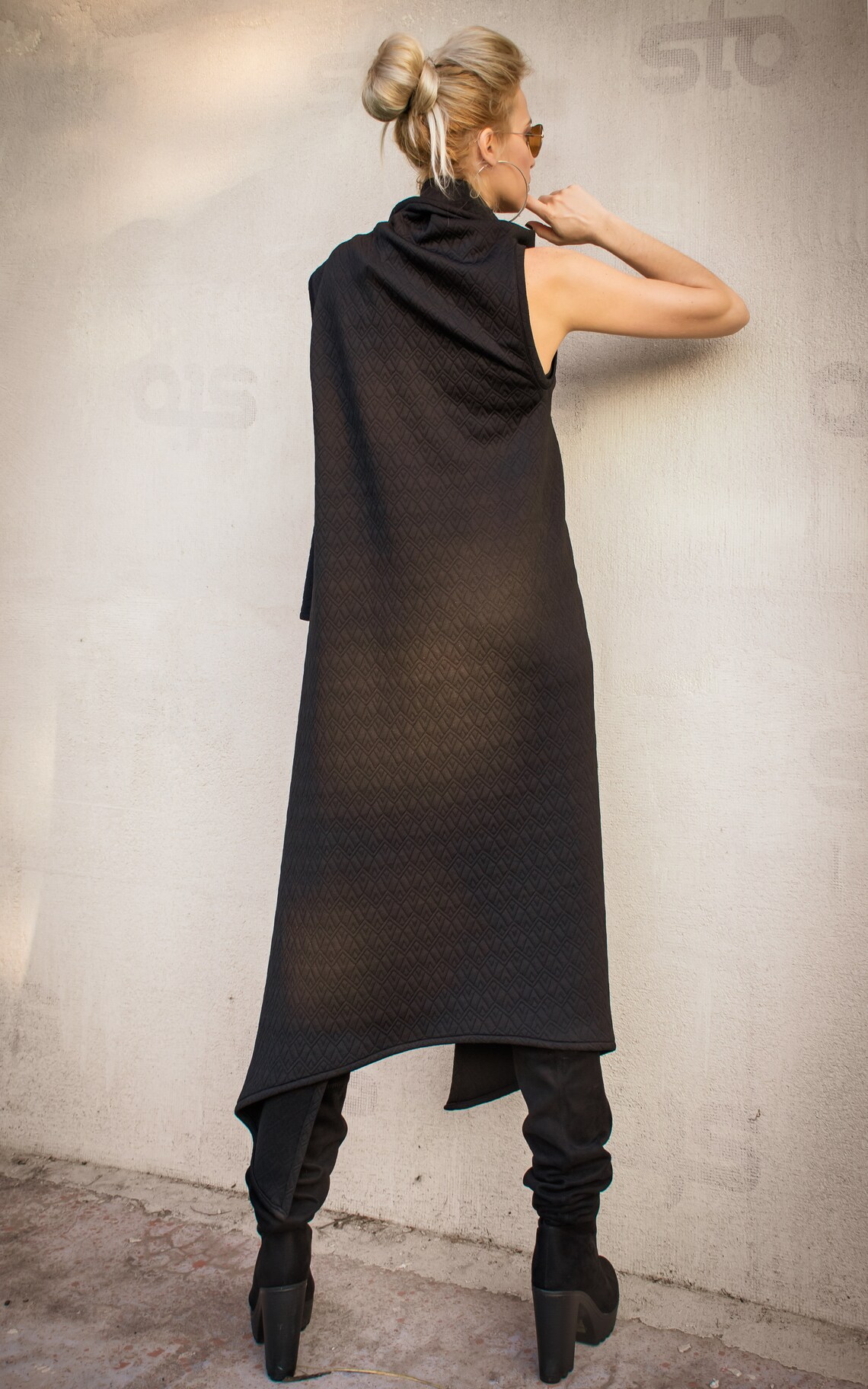 NEW Black Maxi Vest / Women Black Vest / Women Cardigan / - Etsy