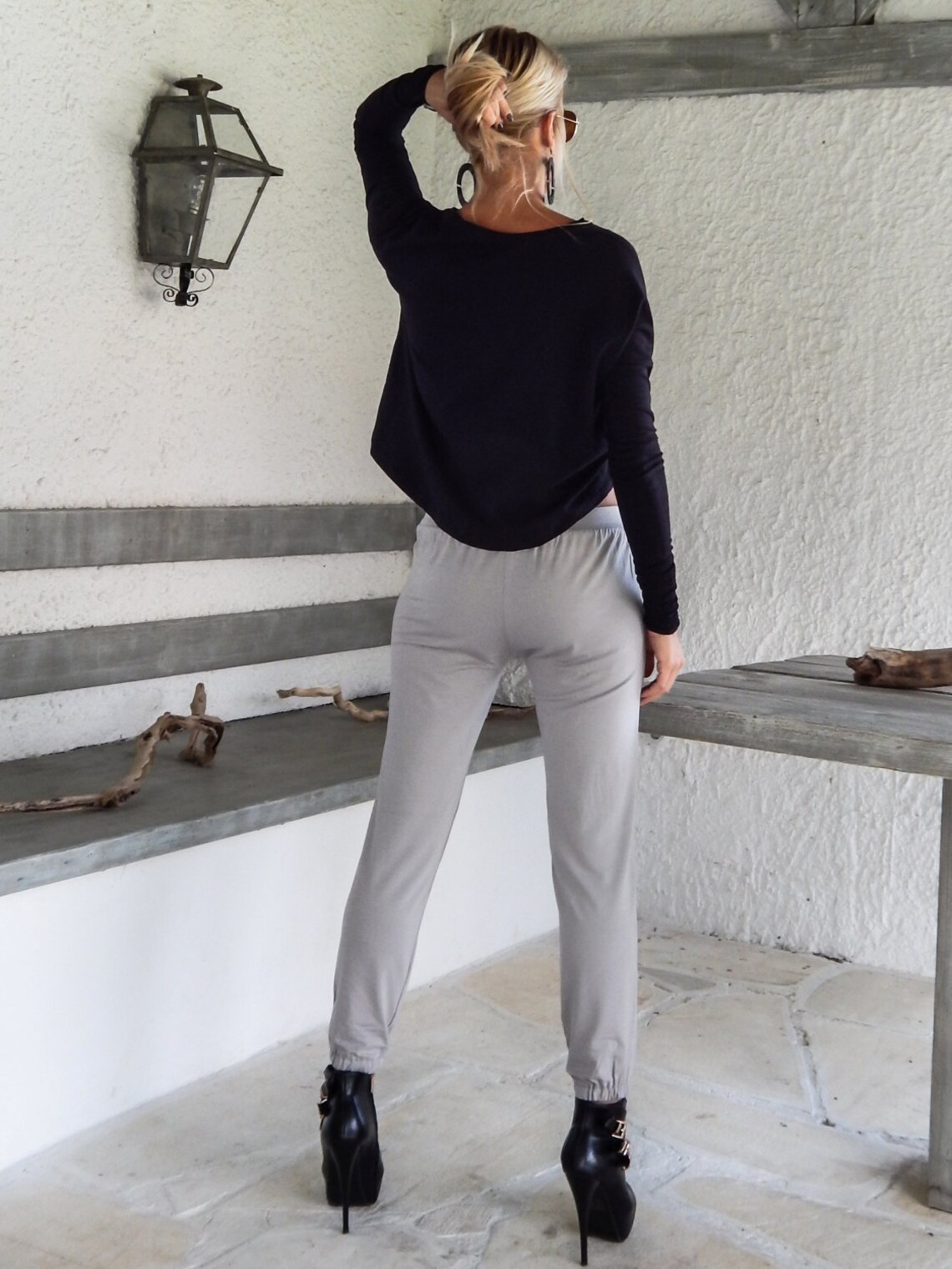 Black Loose Top / Plus Size Top / Crop Top / Everyday Top / | Etsy