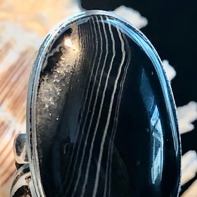 Banded Agate Ring - Etsy
