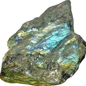 LARGE 3 1/8" Fiery Labradorite Gemstone Pendant Three Stones .925 ...