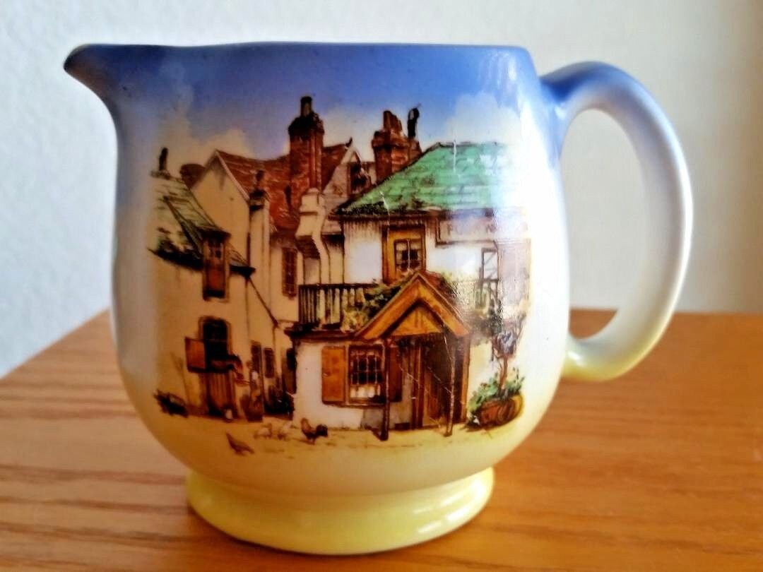 Vintage Sandland Ware England Cream Sauce Pitcher Four Way Station ...