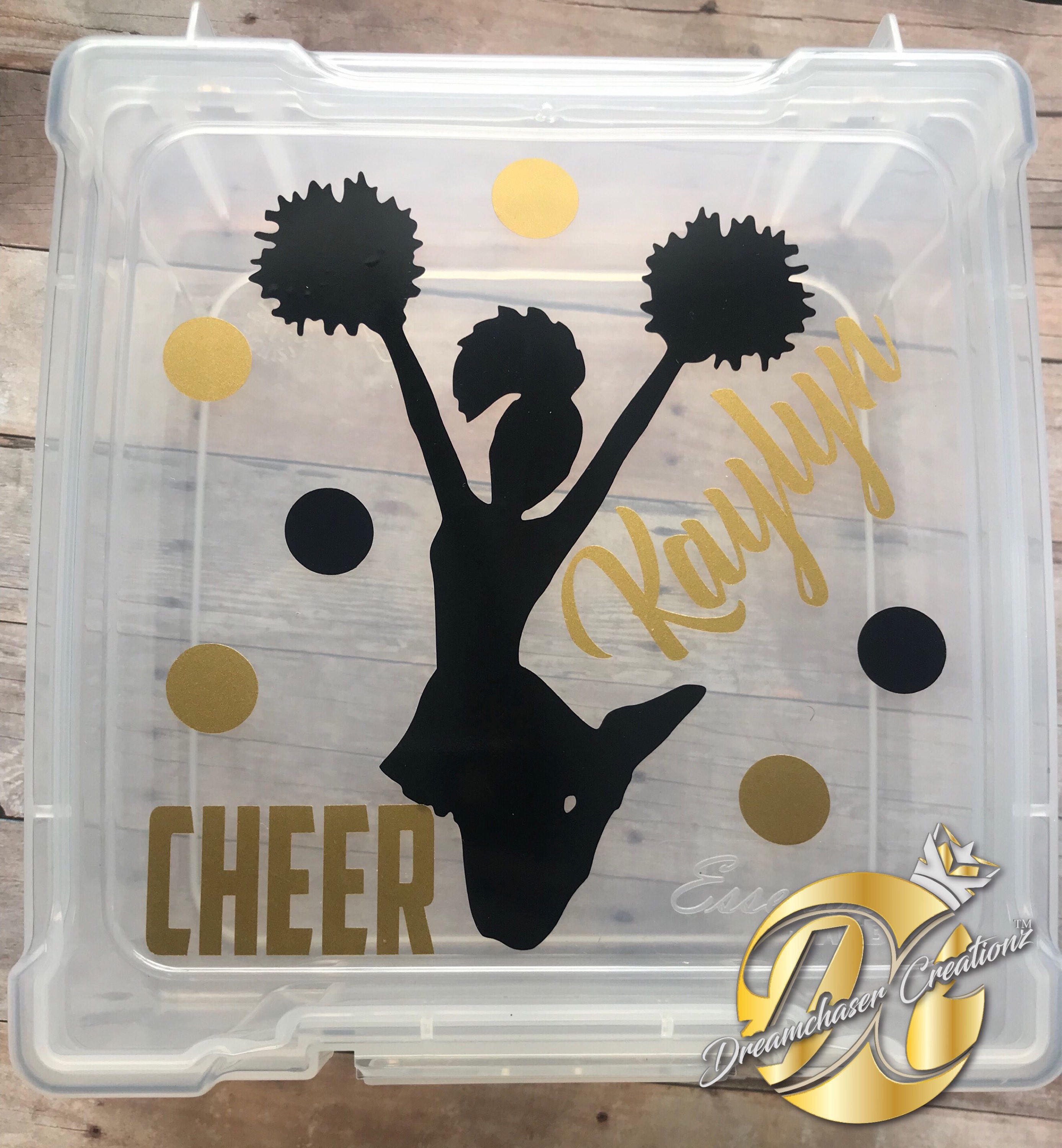 Cheer Bow Box, Cheer Bow Holder, Bow Box, Cheerleading Bow Box, Hair ...