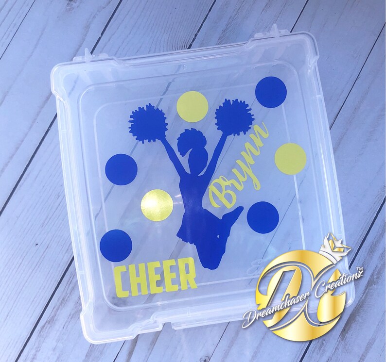 Cheer Bow Box, Cheer Bow Holder, Bow Box, Cheerleading Bow Box, Hair ...