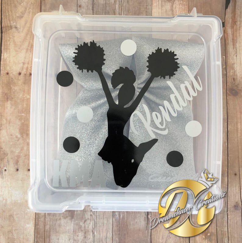 Cheer Bow Box, Cheer Bow Holder, Bow Box, Cheerleading Bow Box, Hair ...