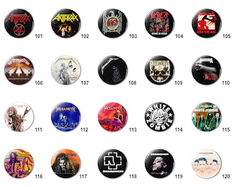Heavy Metal / Hard Rock B Pins Buttons 1.25 Inch / 32mm - Etsy