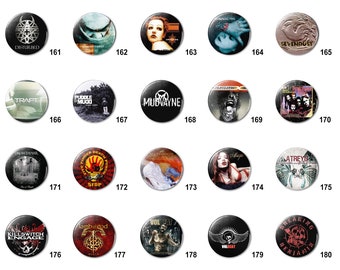 002 Glam Heavy Metal Hard Rock Southern Button, Pin, Badge - Etsy