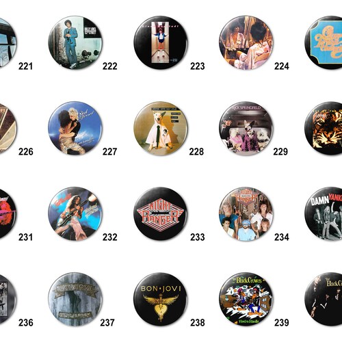 Heavy Metal / Hard Rock A Pins Buttons 1.25 Inch / 32mm - Etsy