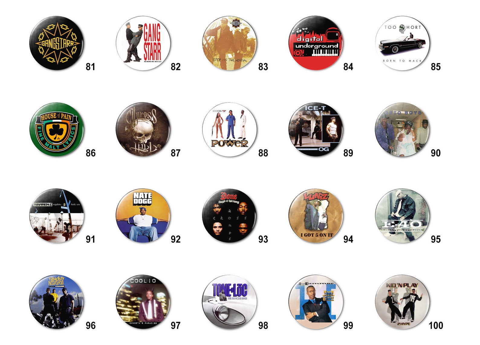 Hip Hop / Rap (E) Pins Buttons (1.25 Inch / 32mm) - Etsy