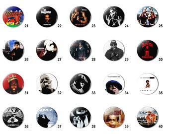 Hip Hop / Rap E Pins Buttons 1.25 Inch / 32mm | Etsy