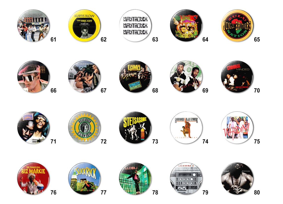 Hip Hop / Rap D Pins Buttons 1.25 Inch / 32mm | Etsy
