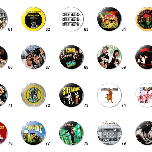 Hip Hop / Rap E Pins Buttons 1.25 Inch / 32mm | Etsy