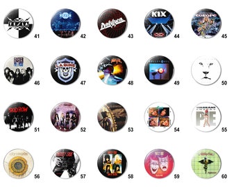 Heavy Metal / Hard Rock B Pins Buttons 1.25 Inch / 32mm - Etsy