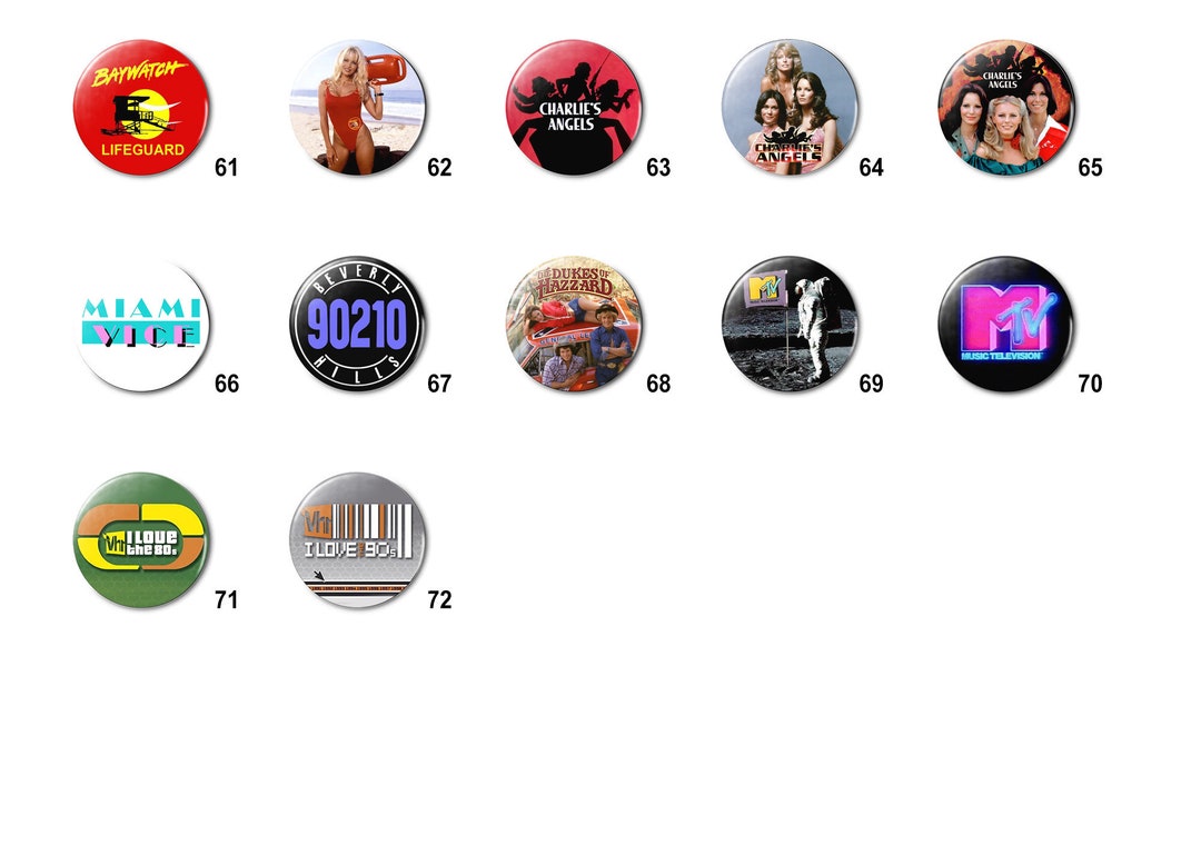 TV / Television (D) Pins Buttons Badge (1.25 Inch / 32mm) - Etsy