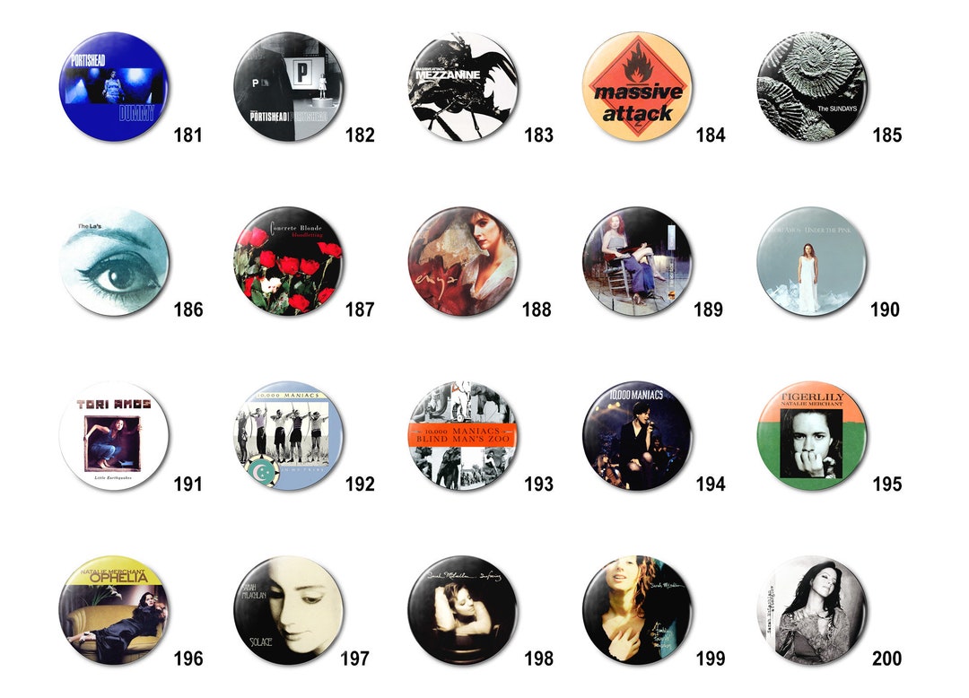 90's - 2K Indie Alt Rock (J) Pins Buttons (1.25 Inch / 32mm) - Etsy