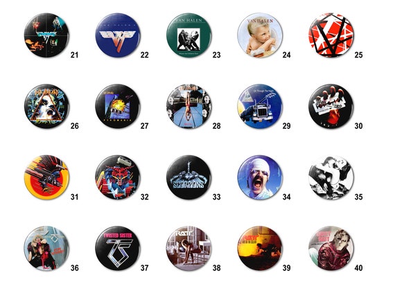 Heavy Metal / Hard Rock B Pins Buttons 1.25 Inch / 32mm - Etsy