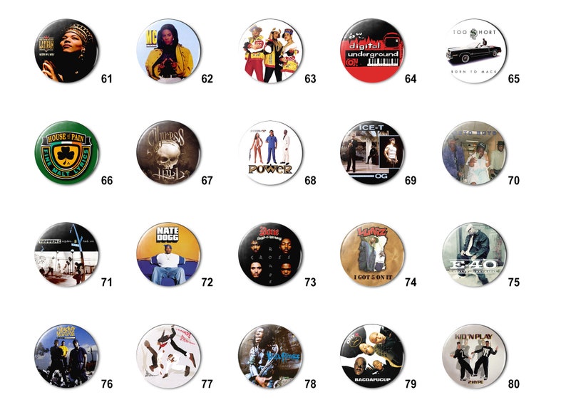 Hip Hop / Rap D Pins Buttons 1.25 inch / 32mm | Etsy