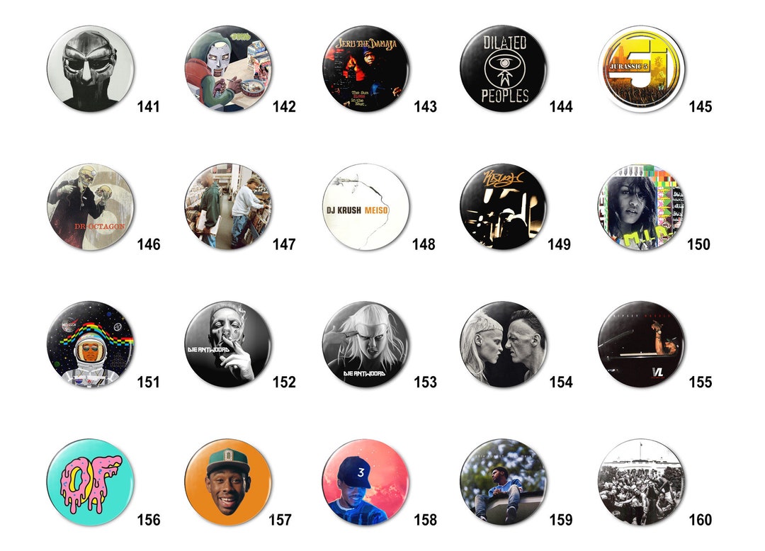 Hip Hop / Rap (H) Pins Buttons (1.25 Inch / 32mm) - Etsy