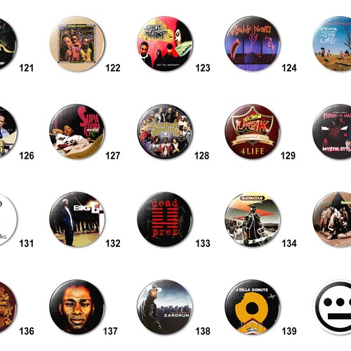 Hip Hop / Rap E Pins Buttons 1.25 Inch / 32mm - Etsy