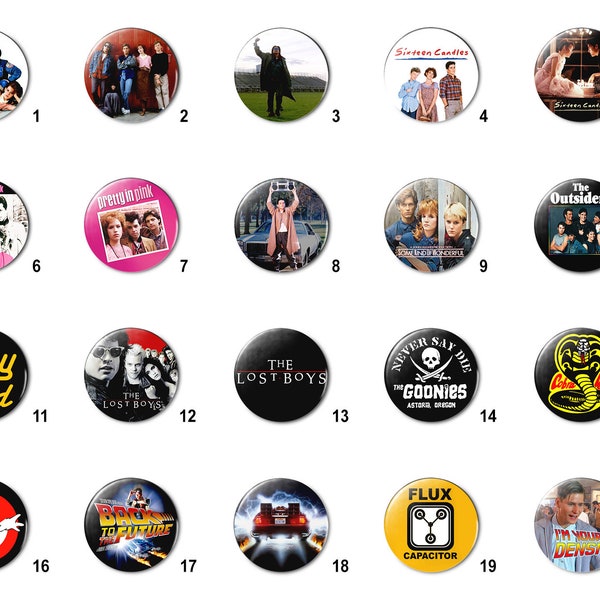 Movie Buttons - Etsy