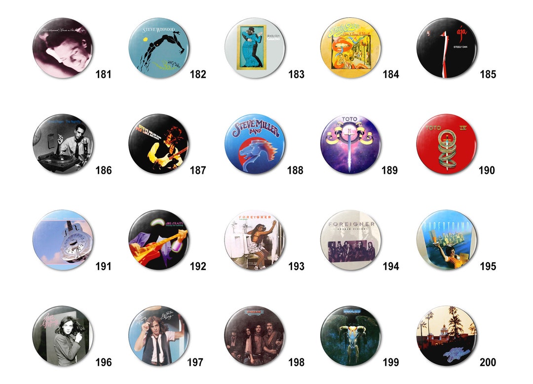 Classic Rock (J) Pins Buttons (1.25 Inch / 32mm) - Etsy