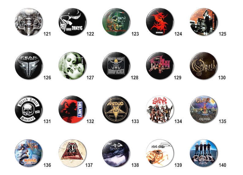 Heavy Metal / Hard Rock (G) Pins Buttons (1.25 Inch / 32mm) - Etsy