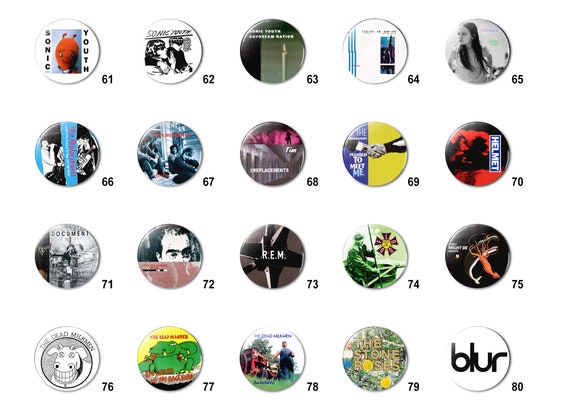 90's 2K Indie Alt Rock D Pins Buttons 1.25 inch / | Etsy