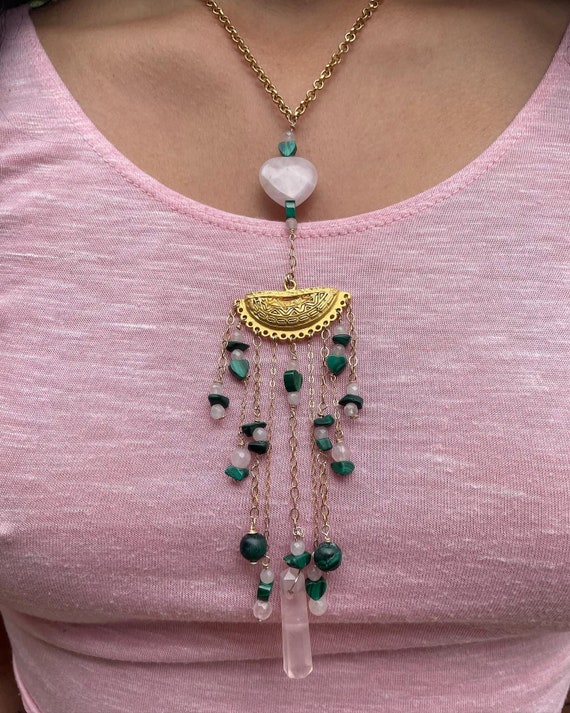 Heart Chakra Goddess Neck Adornment | Etsy