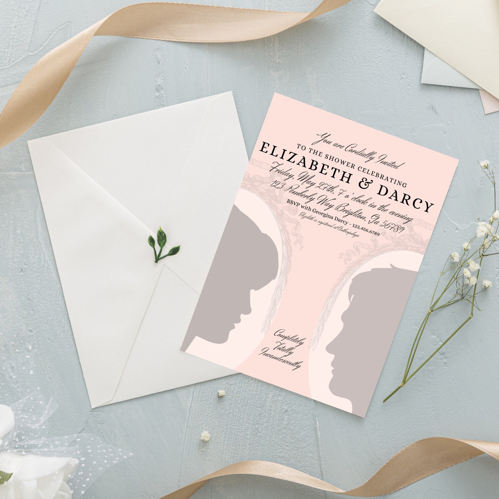 Pride and Prejudice Party Invitation - Etsy