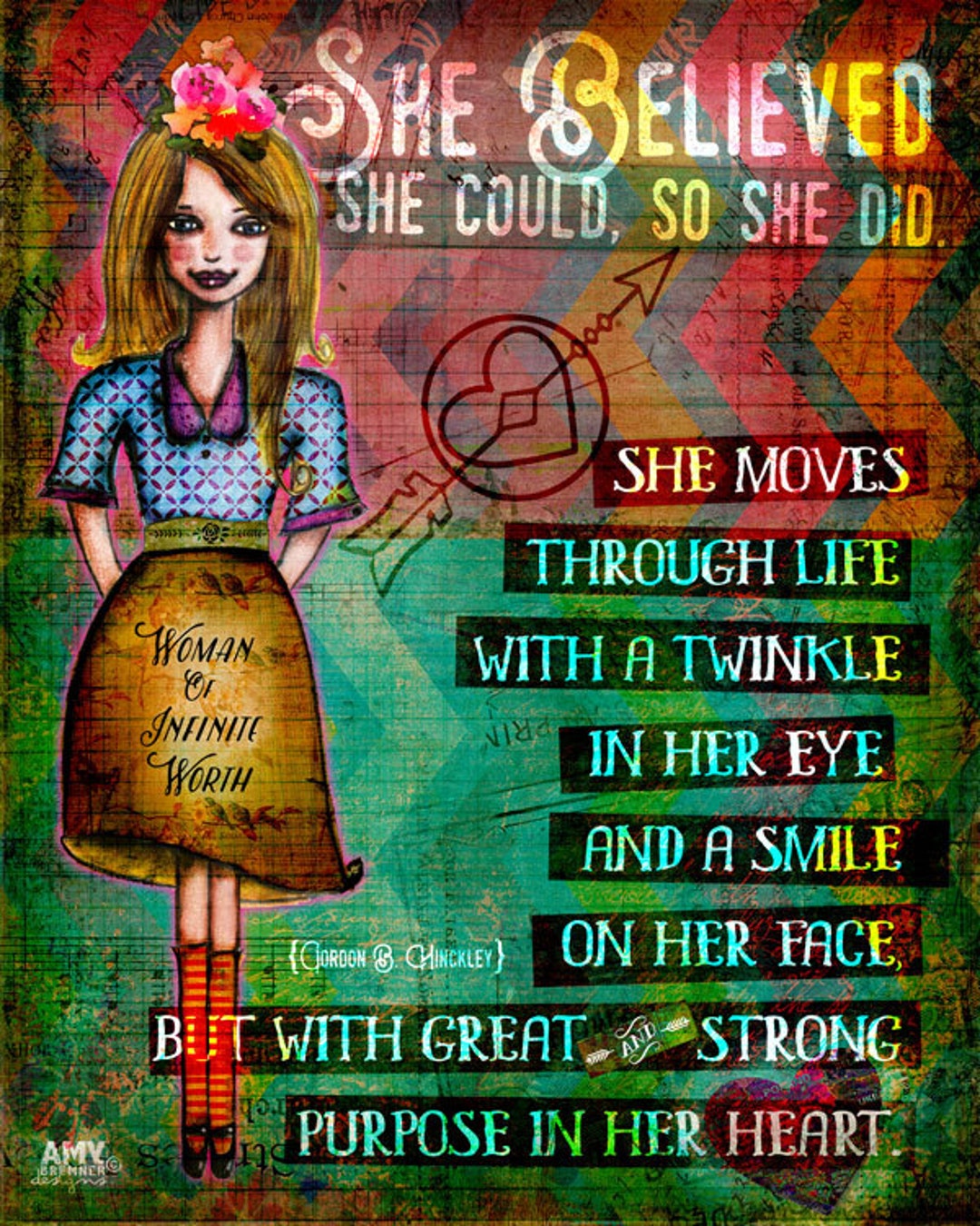 Sister Sissy Art Print Mixed Media Art Whimsical Girl Art Etsy