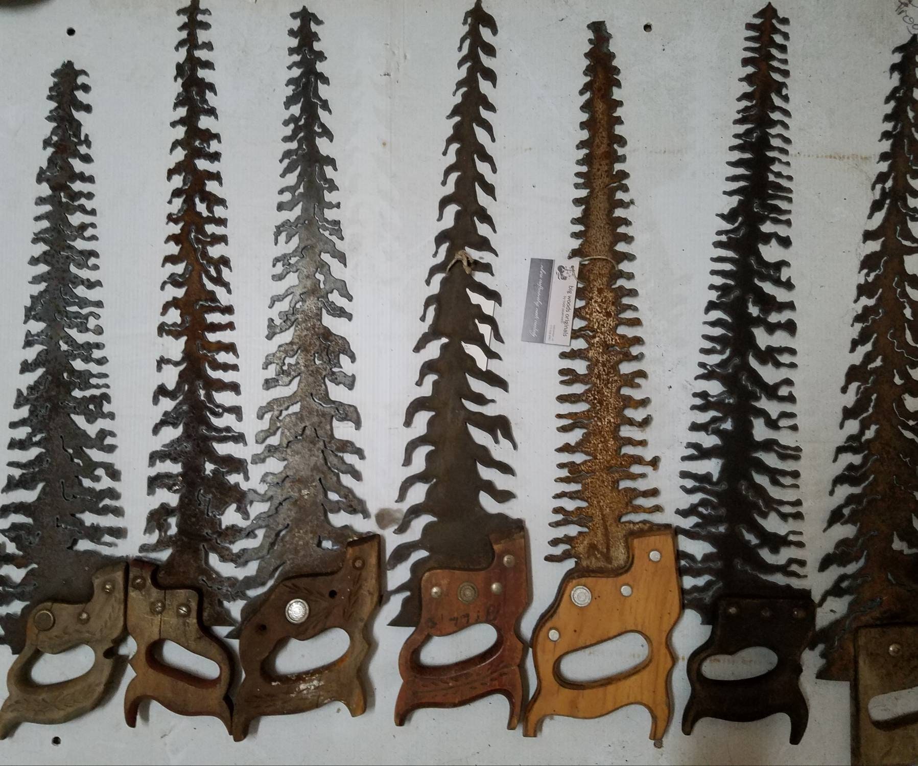 Hand Cut Saw Trees by Big Woods - Etsy