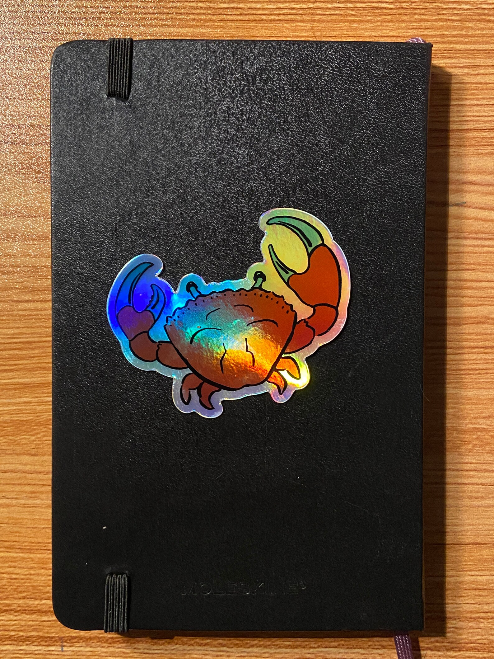 CRAB Holographic Foil Vinyl Sticker - Etsy