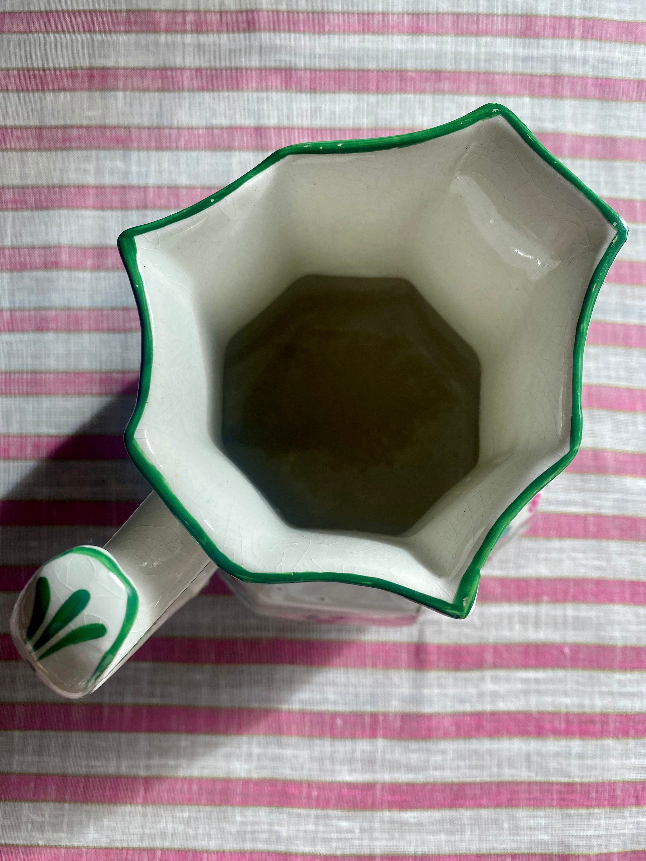 Vintage Booths Pottery Jug With Pink and Grey Roses C. 1920s - Etsy