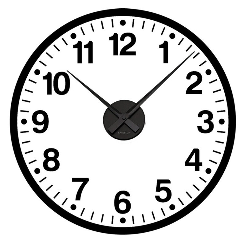 School Clock Wall Sticker mechanism included | Etsy