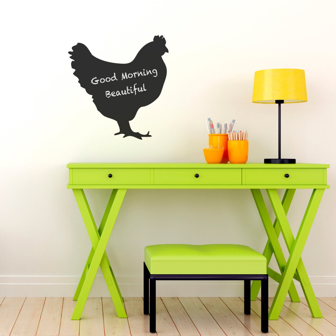 Hen Chalkboard Sticker - Blackboard Planner - Chicken Chalkboard ...