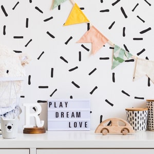 Mini Abstract Lines Wall Stickers - Abstract Decor - Boho Wall Decal ...