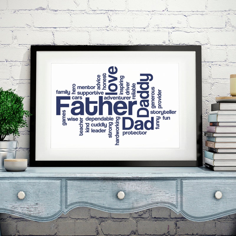 Custom Word Cloud With Frame - Etsy UK