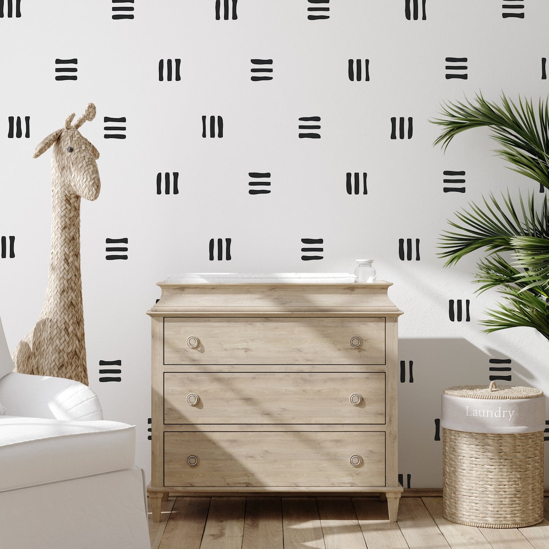Mini Abstract Lines Wall Stickers - Abstract Decor - Boho Wall Decal ...