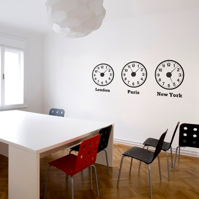Clock Wall Decals - Etsy