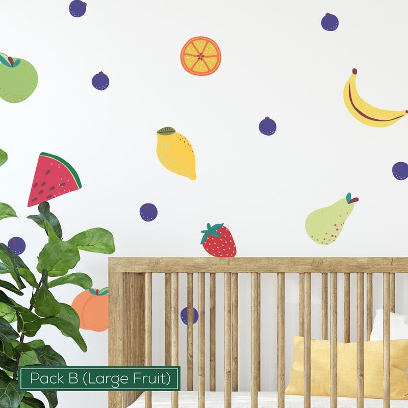 Fruit Wallpaper Mural - Etsy UK