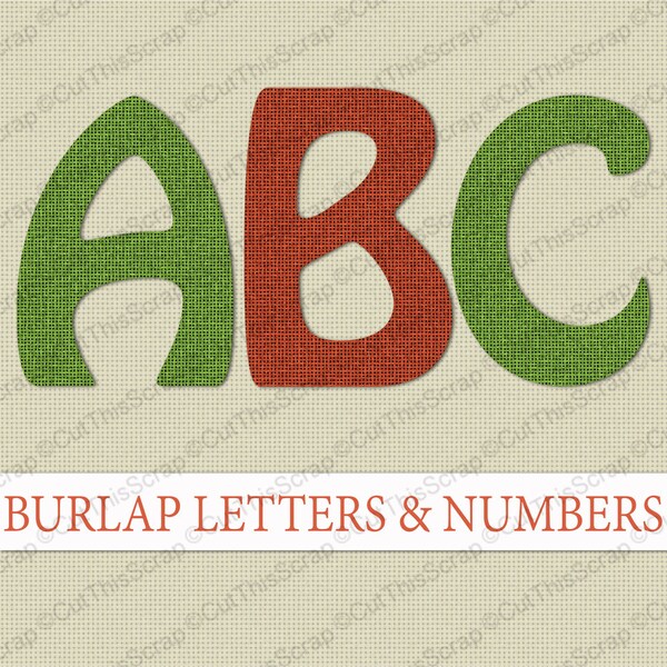 Burlap Letters - Etsy