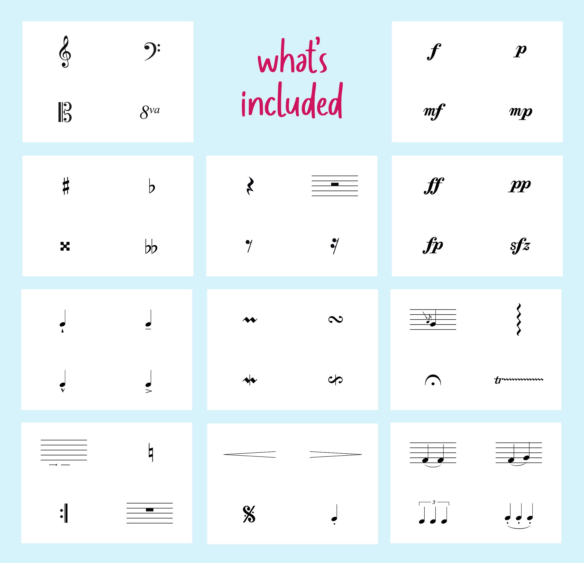 Musical Symbol Flash Cards for Music Teachers and Students Grades 1-5 ...