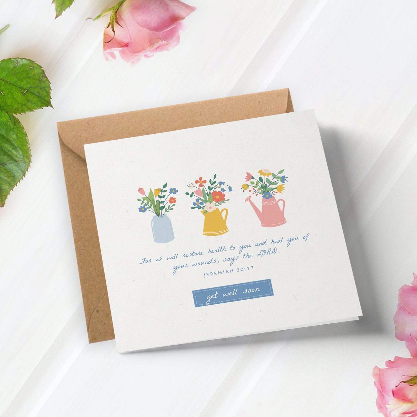 Christian Get Well Soon Card Jeremiah 30:17 | Etsy