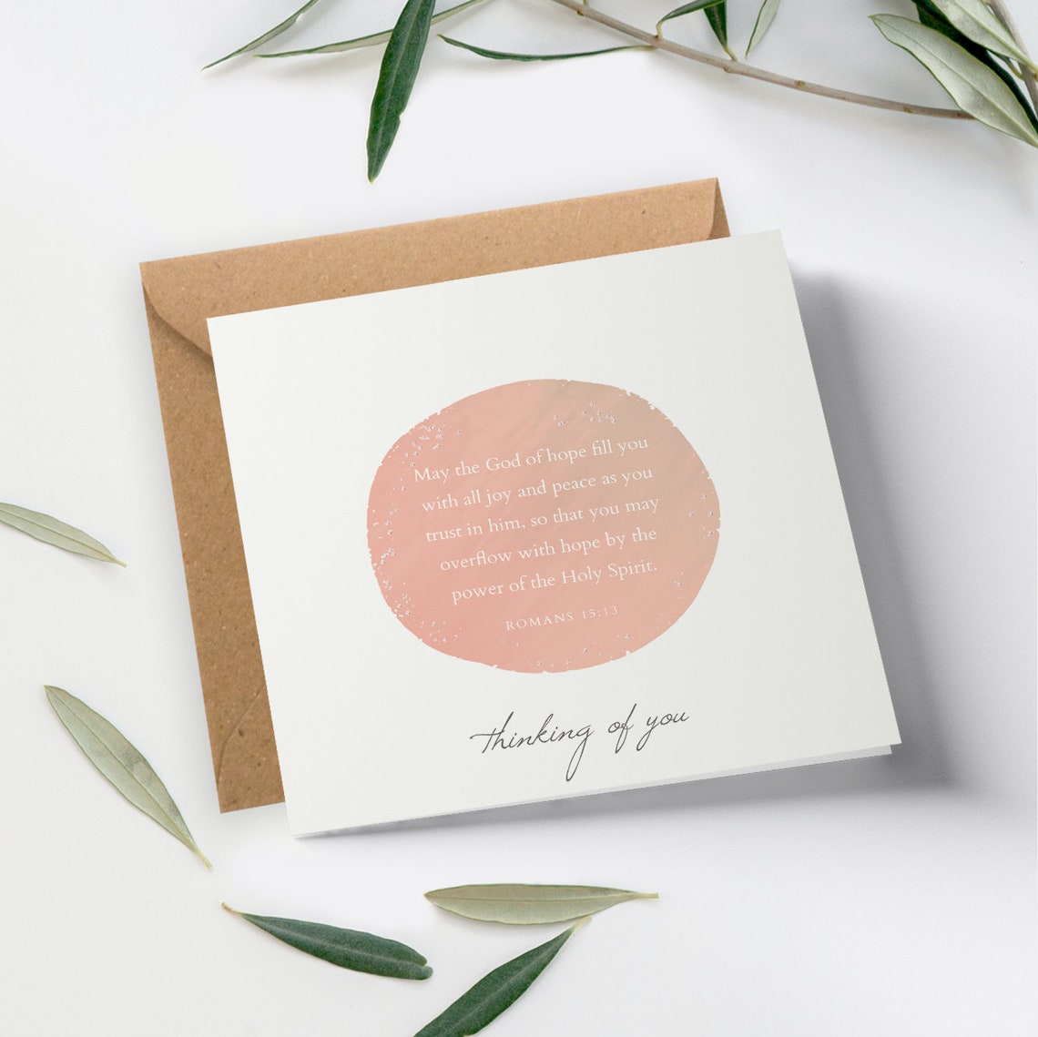 Christian Thinking of You Greeting Card | Etsy