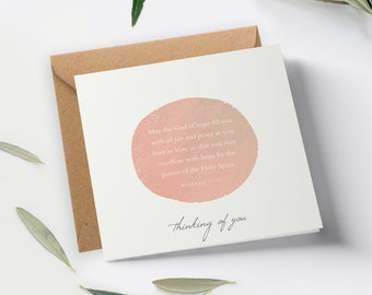 Christian Thank You Greeting Card | Etsy