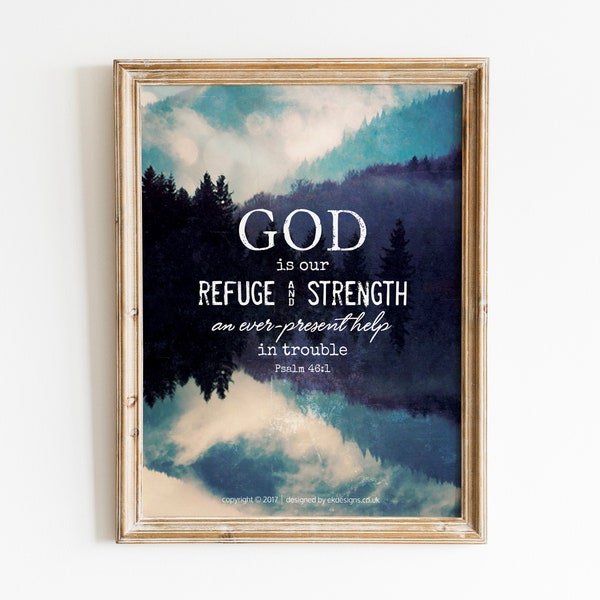 Psalm 46 1 - Etsy